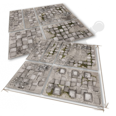 Battle-Models > e-Raptor RPG Modular Map RUBBLE - Mapa Gruzy